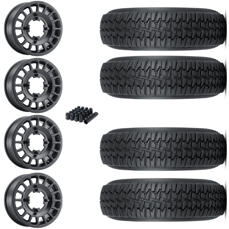15" Method MR407 Black & 35" Tensor DSR Wheel and Tire Package