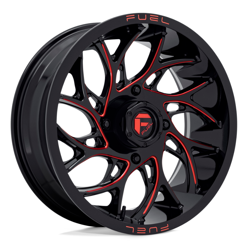 Fuel Runner D779 Wheel Black Milled Red