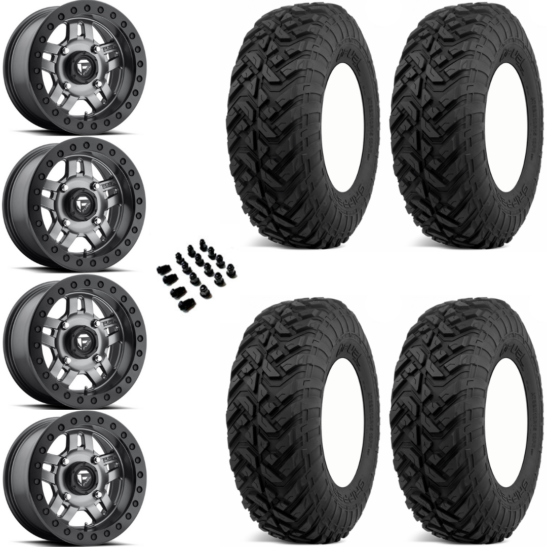 14" Fuel Anza Beadlock D918 Anthracite & 28" EFX Gripper R/T-K Wheel ...