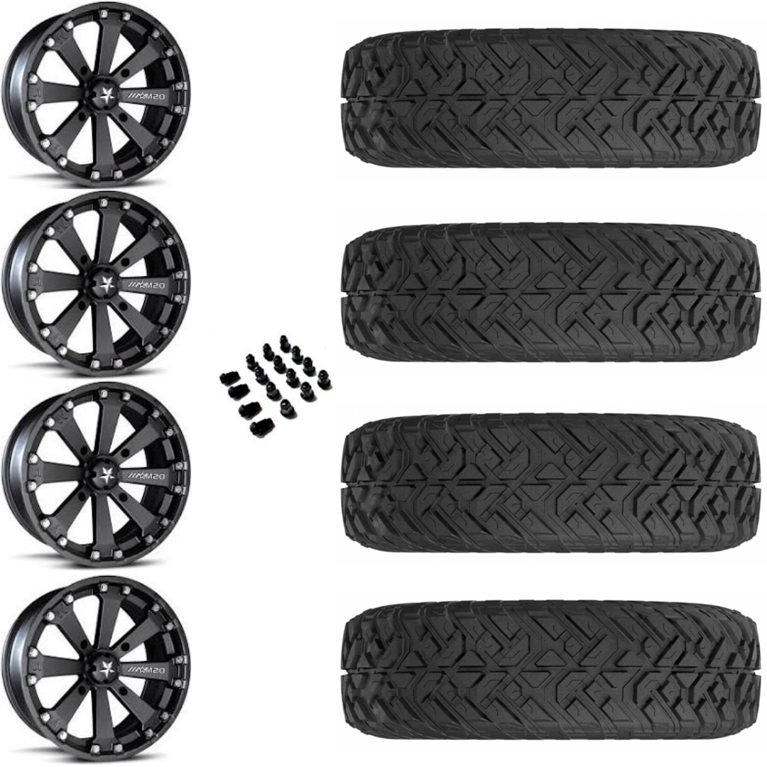 14" MSA M20 Kore Black & 28" EFX Gripper R/T Wheel and Tire Package