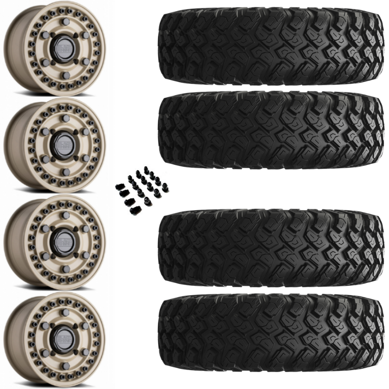 14" Black Rhino Armory Desert Sand & 32" EFX MotoRally Wheel and Tire ...