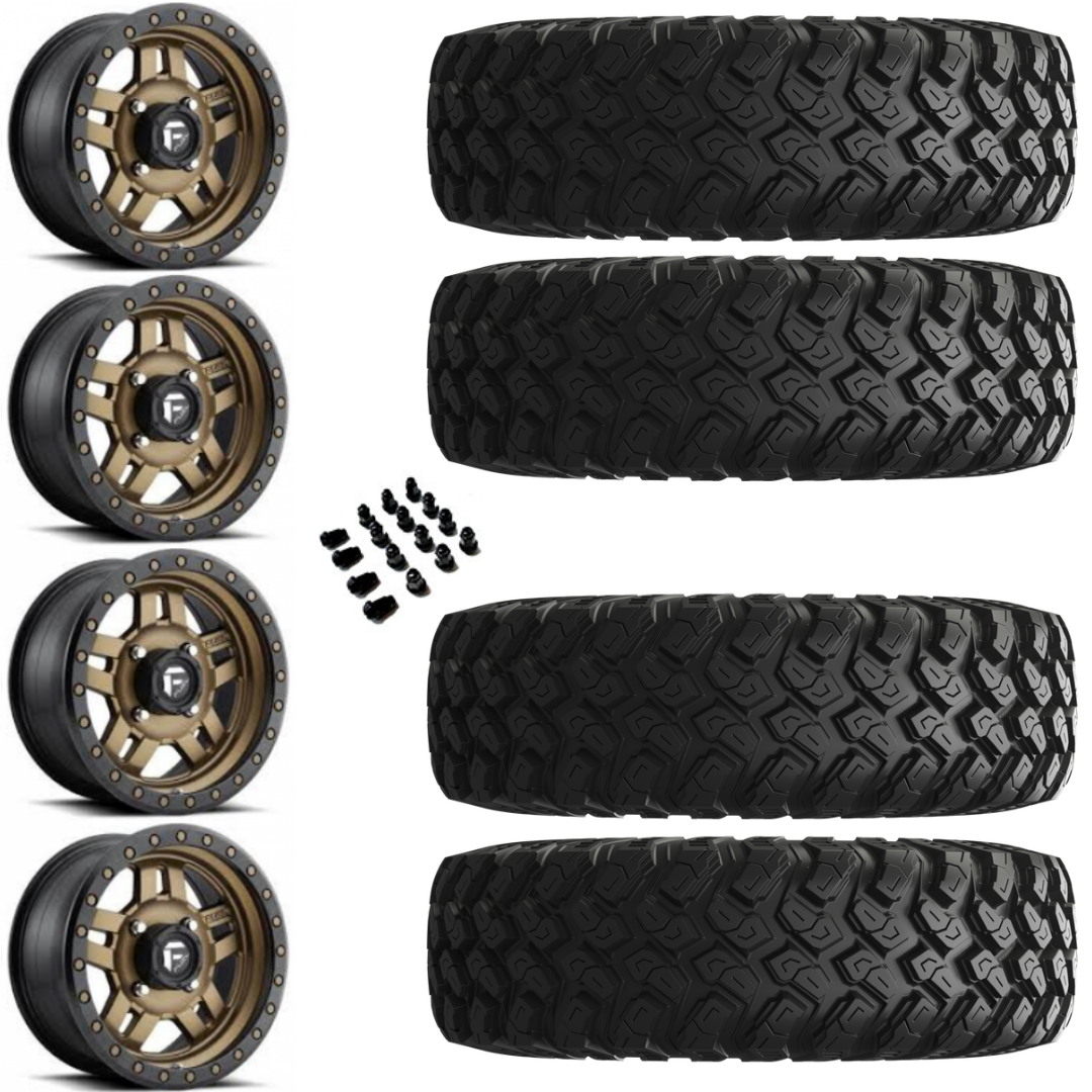 14" Fuel Anza D583 Bronze & 30" EFX MotoRally Wheel and Tire Package