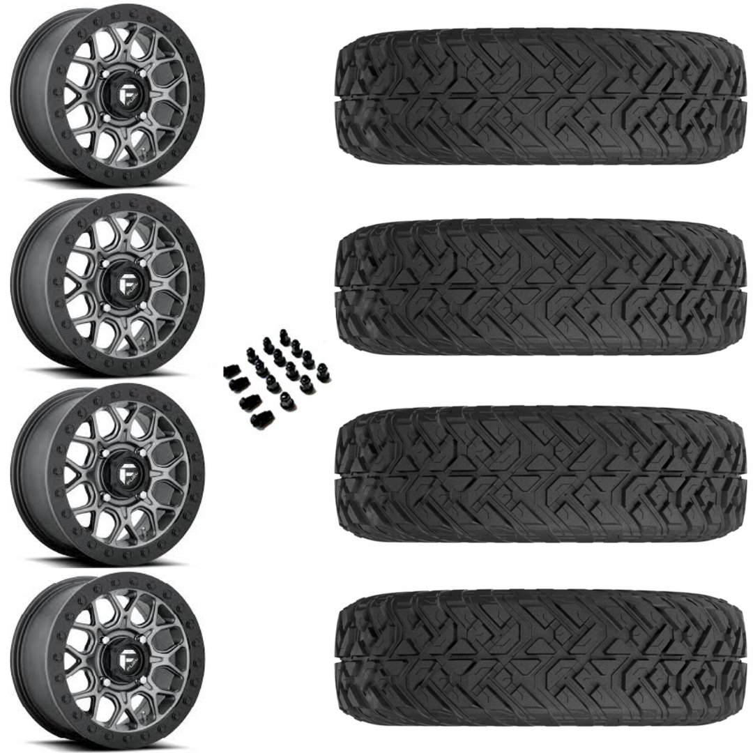 15" Fuel Tech Beadlock D919 Anthracite & 30" EFX Gripper R/T Wheel and ...