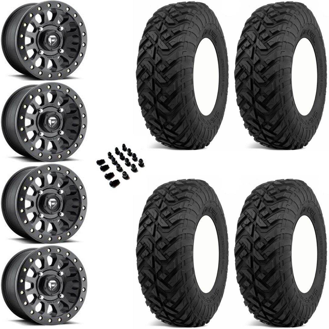 15" Fuel Vector Beadlock D920 Black & 32" EFX Gripper R/T-K Wheel and ...