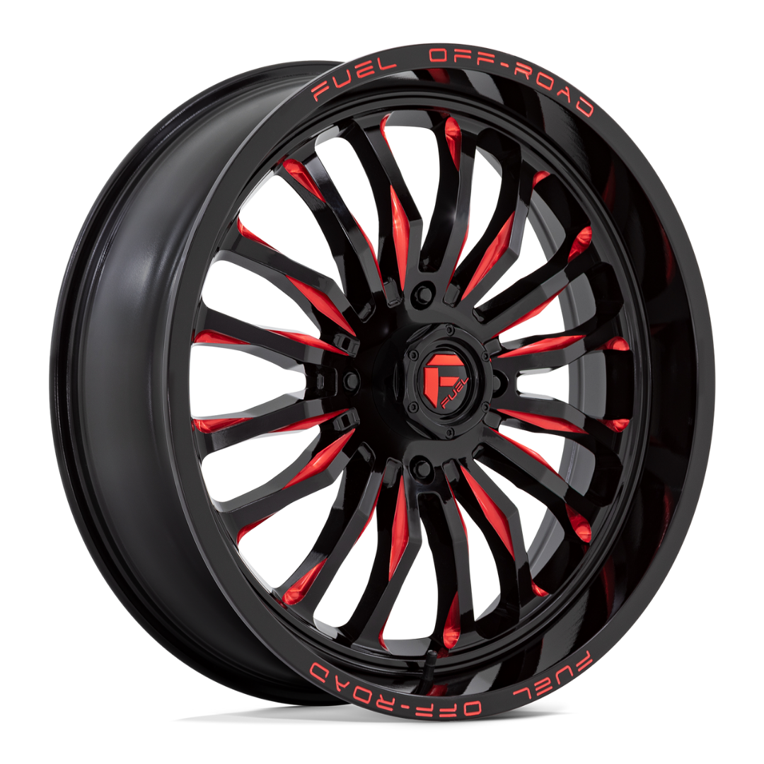 Fuel D822 Arc Wheel Milled Red