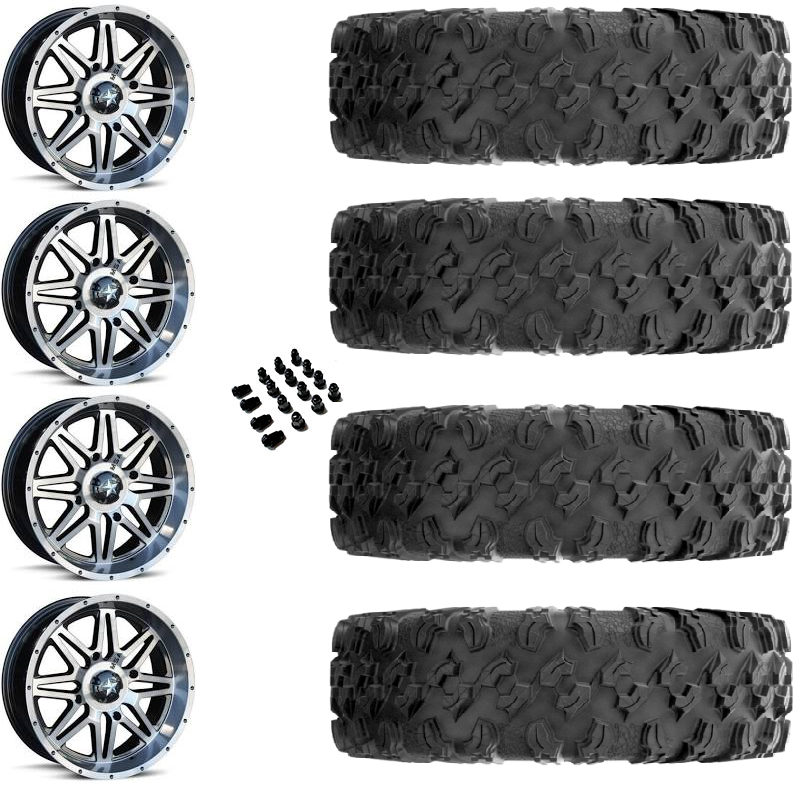 14" MSA M26 Vibe Dark Tint & 30" EFX MotoRavage Wheel and Tire Package