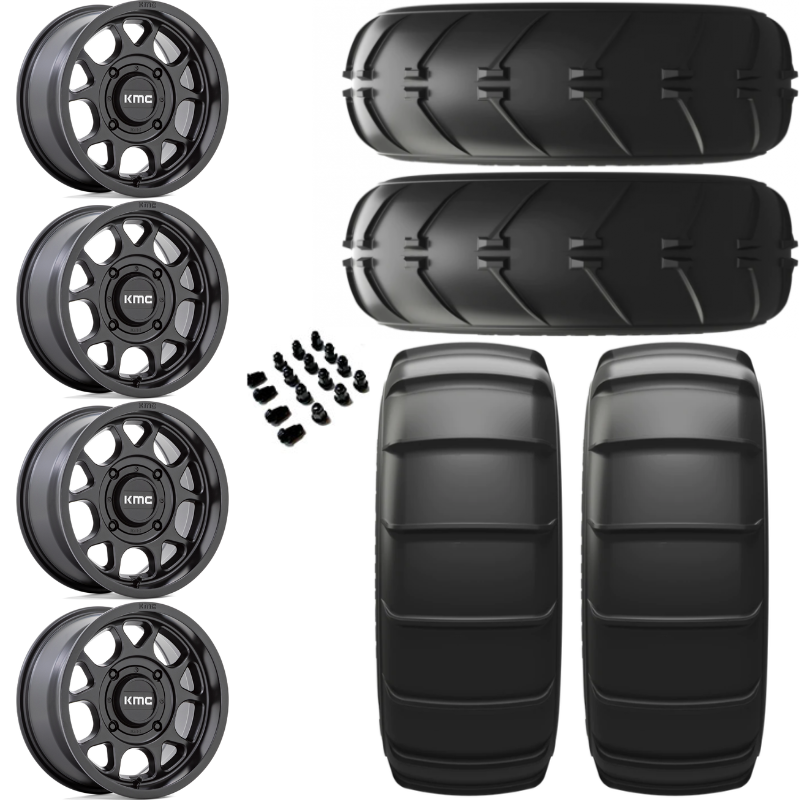 15" KMC Toro S KS137 Black & 33" EFX Sandslinger Sport Wheel and Paddle ...