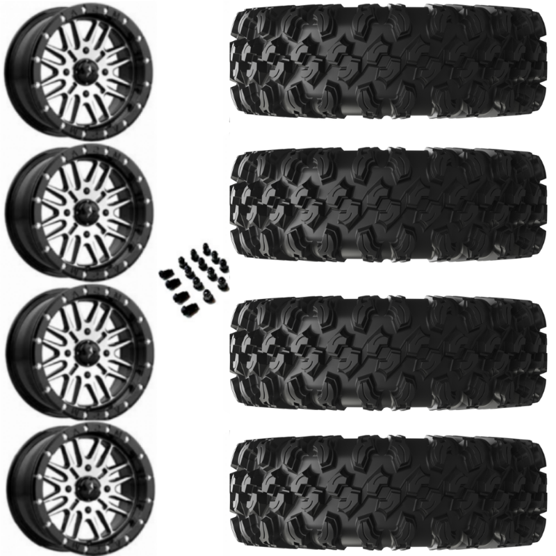 15" MSA M37 Brute Beadlock Black Machined & 32" EFX MotoRavage XL Wheel ...