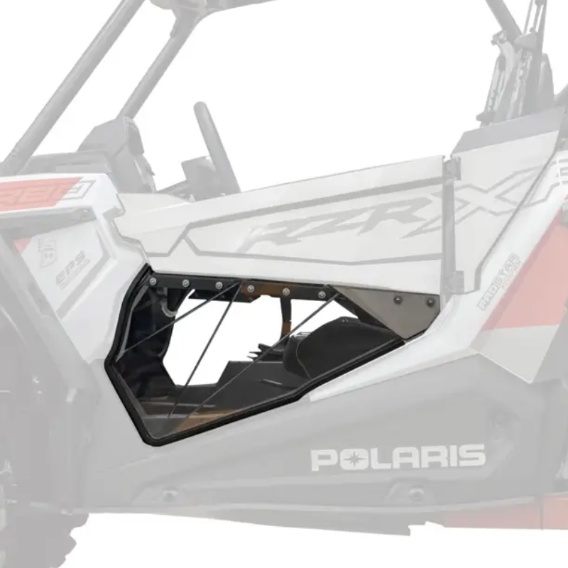 SuperATV Polaris RZR XP Turbo S Clear Lower Doors & Side Panels
