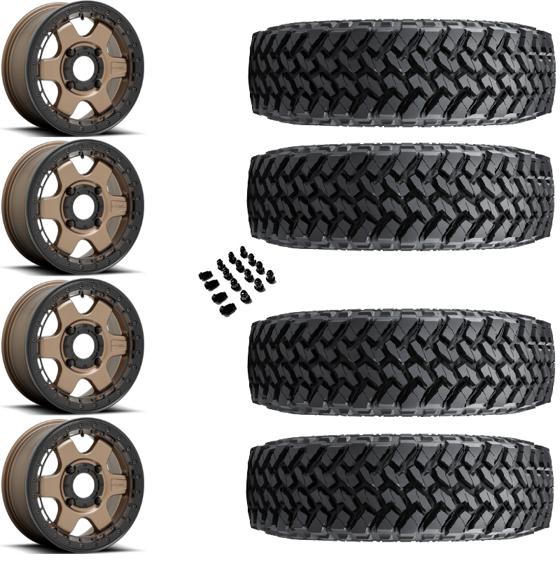 15" Fuel Block D924 Beadlock Bronze & 32" Nitto Trail Grappler SxS ...