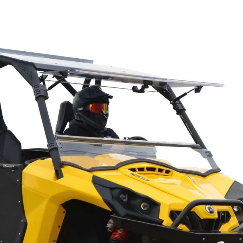 SuperATV Can-Am Commander Scratch Resistant Flip Up Windshield