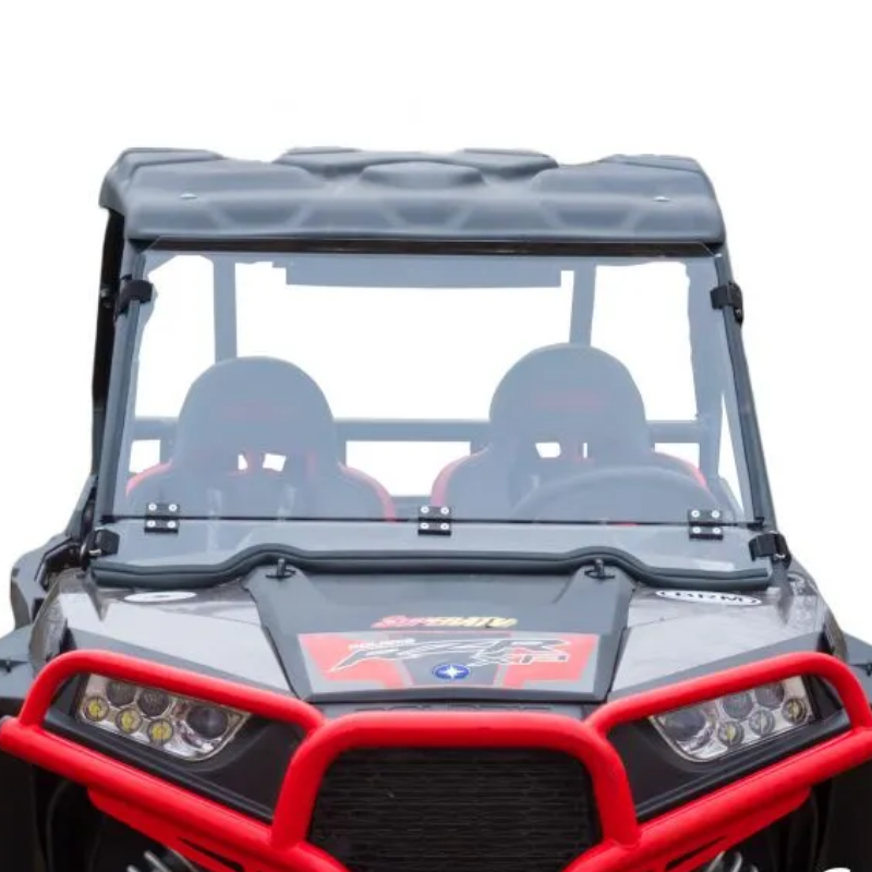 SuperATV Polaris RZR XP 1000 Scratch Resistant Flip Down Windshield ...